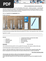 Effervescent Tablet Reaction Study | PDF | Experiment | Chemical Reactions