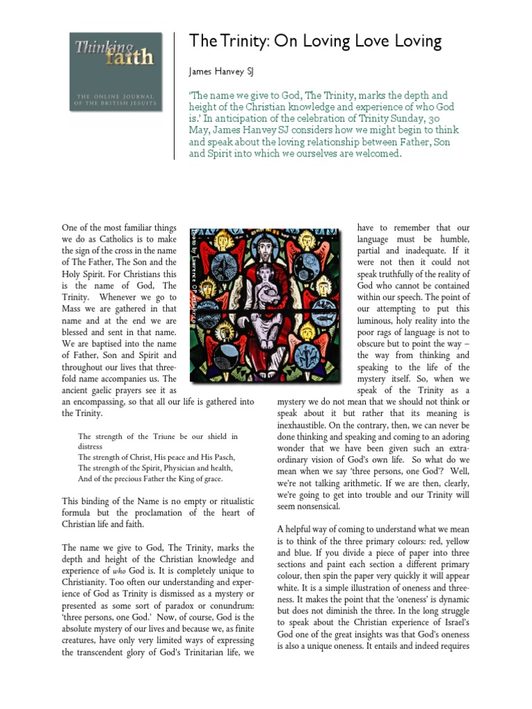 Trinity Love Loving Us | Download Free PDF | Trinity | Oneness ...