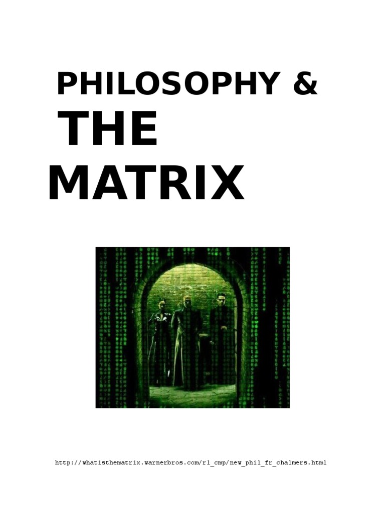 Philosophy The Matrix | PDF | Cognitive Science | Epistemology