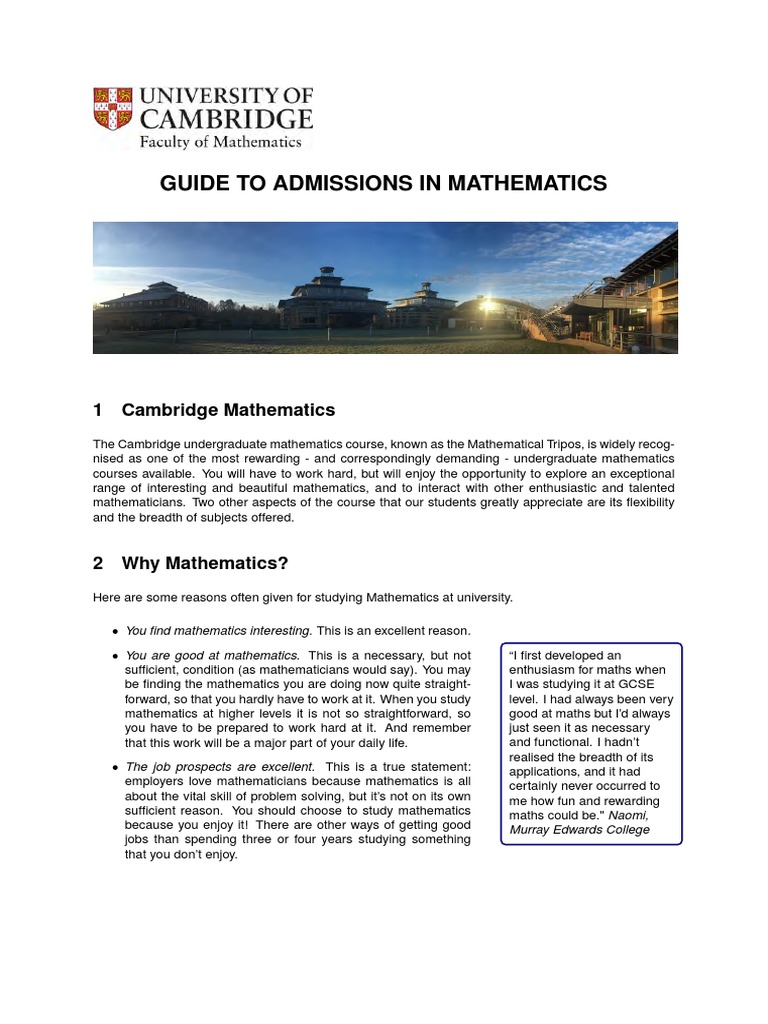 Admissions Guide | PDF | Gce Advanced Level (United Kingdom ...