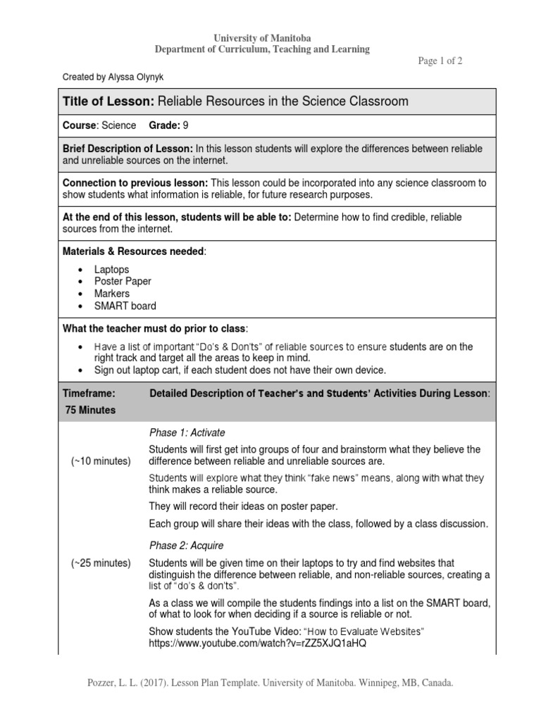 T T Lesson Plan | PDF | Educational Assessment | Lesson Plan