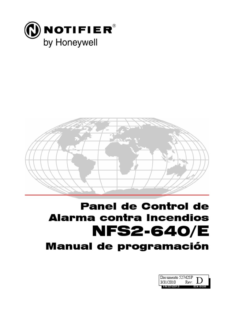 Manual de Programacion Panel Notifier NFS 2-640-E PDF | PDF | Software ...