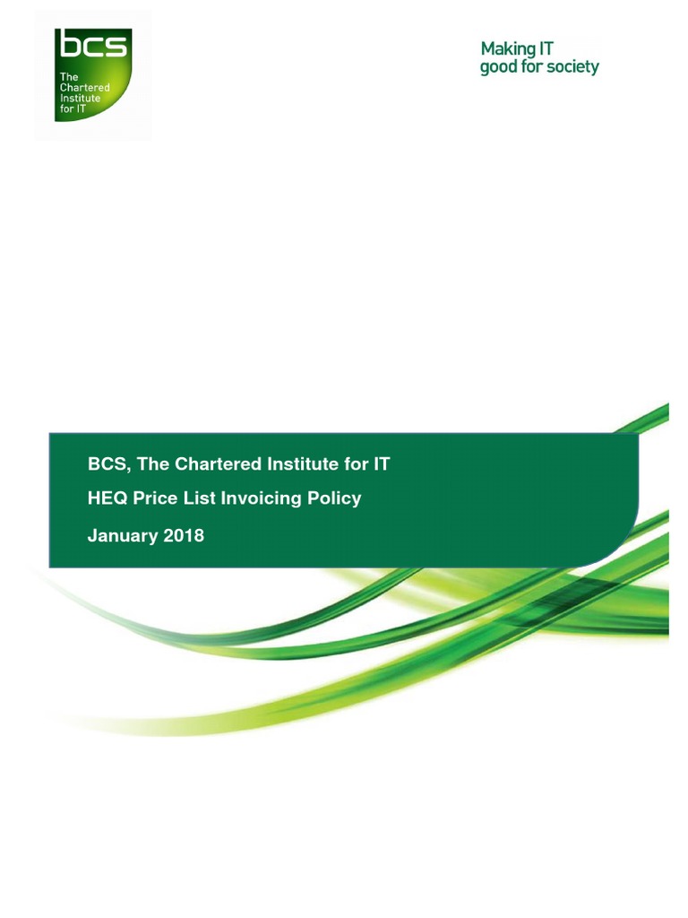 BCS HEQ Fees | PDF | Fee | Invoice