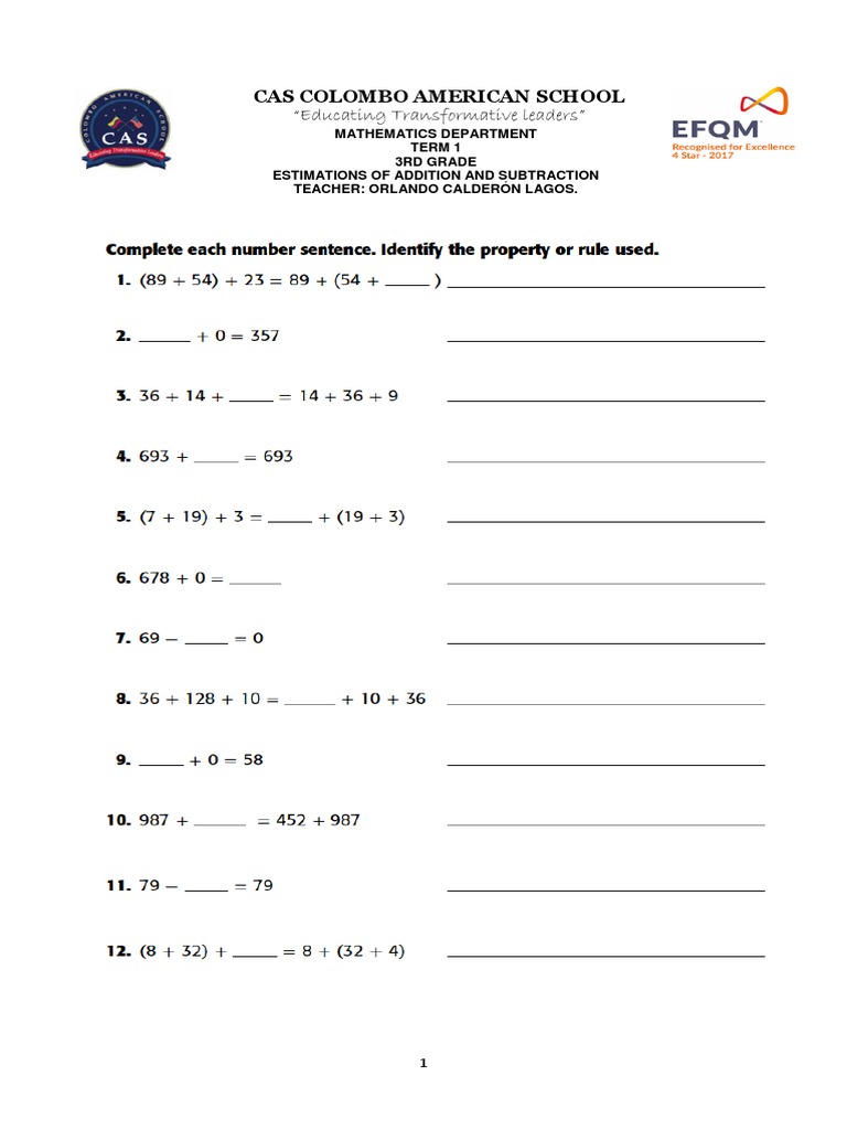 3rd Grade Math: Estimation Skills | PDF