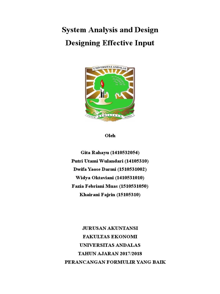 Designing Effective Input | PDF