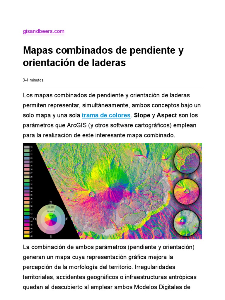 Mapas Combinados de Pendiente y Orientación | PDF | Mapa | Sistema de ...