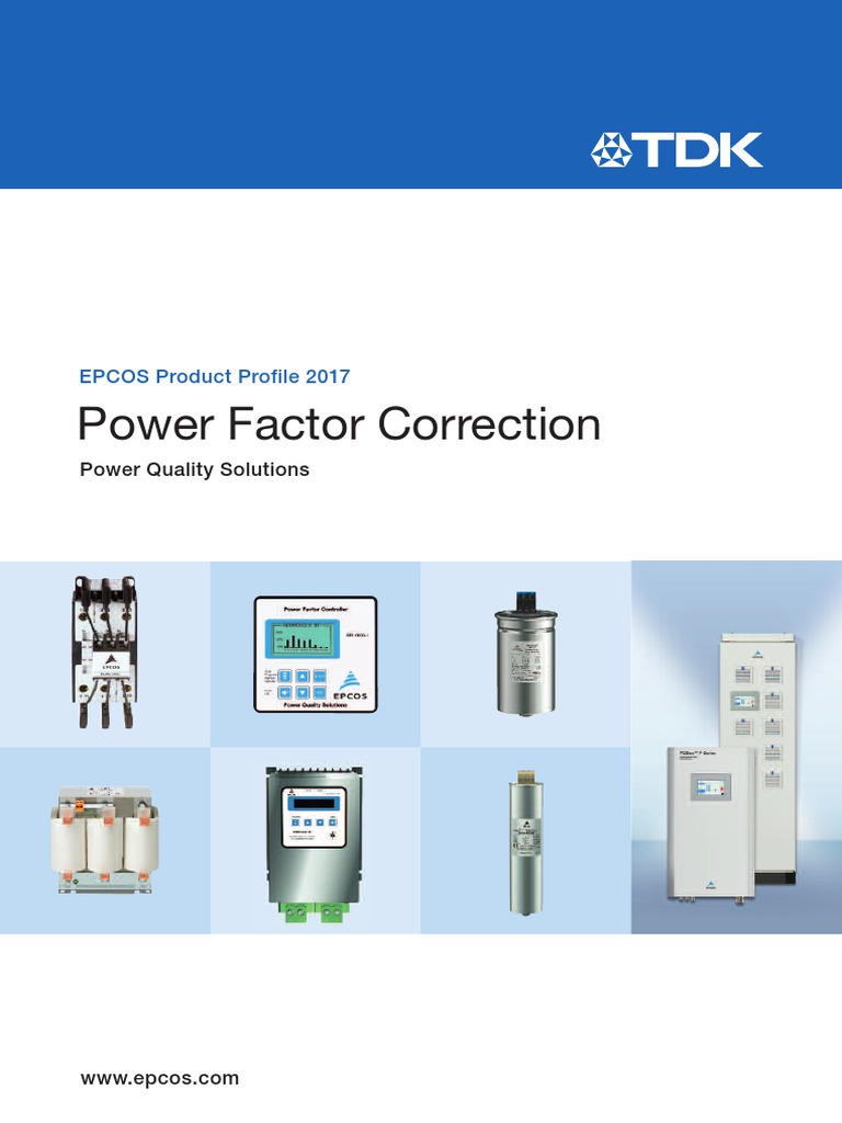 TDK Power Factor Correction Pfc-Katalog-Pp | PDF | Ac Power | Capacitor