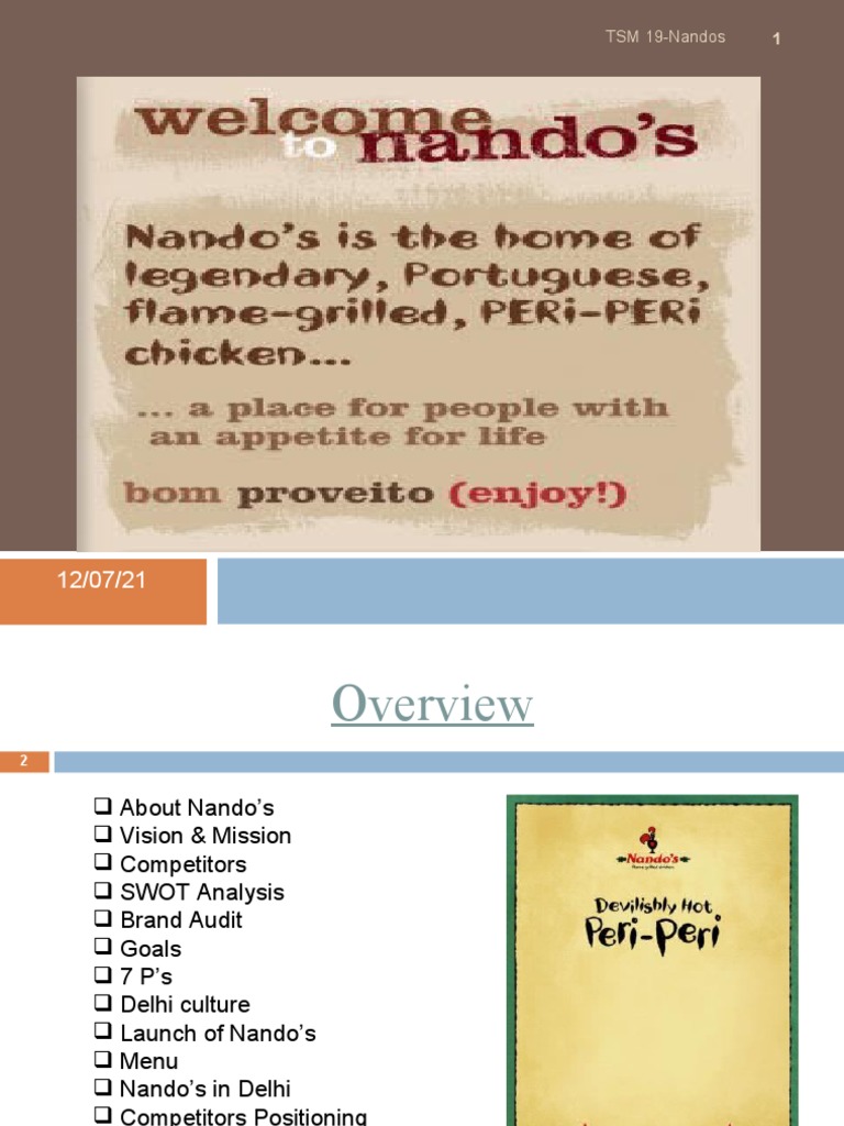 Welcome To Nando'S.: TSM 19-Nandos | PDF | Brand | Mc Donald's