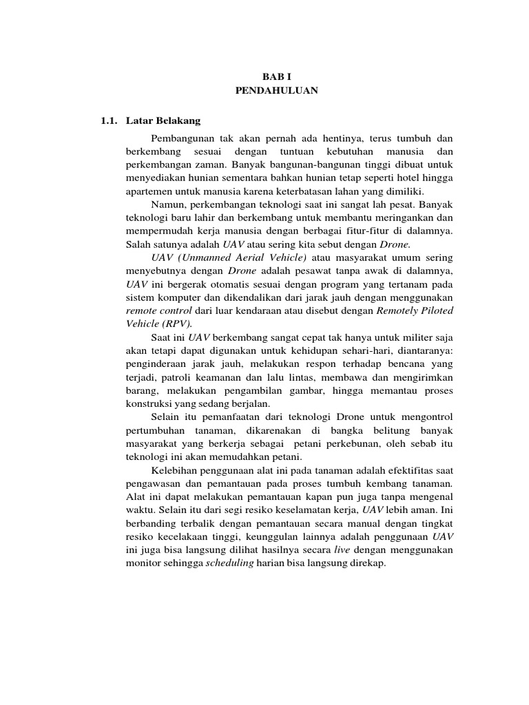 PKM Drone Tanaman | PDF