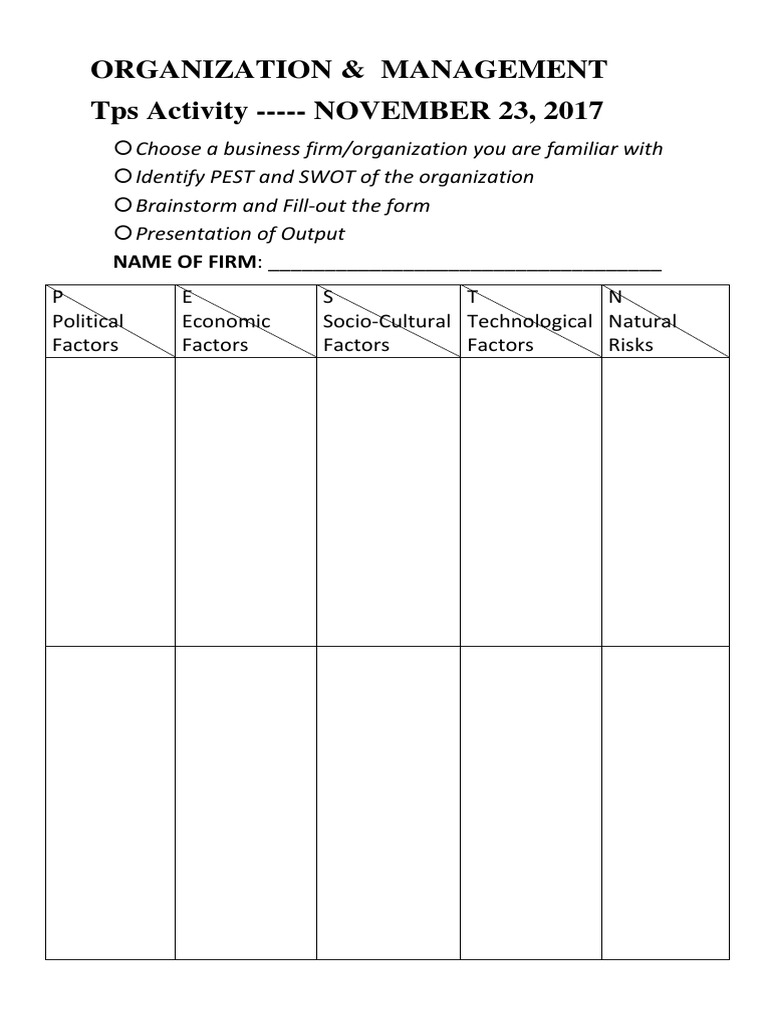 4.1.1 OM TPS Activity | PDF | Business | Finance & Money Management