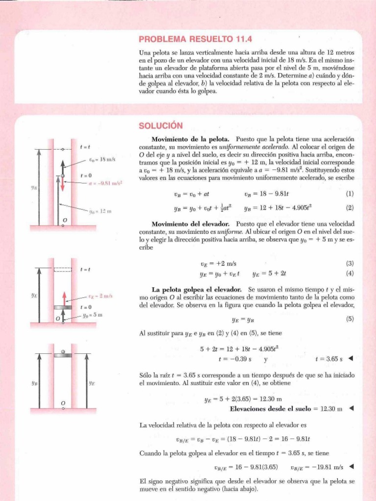Problemas Resueltos Cinematica | PDF