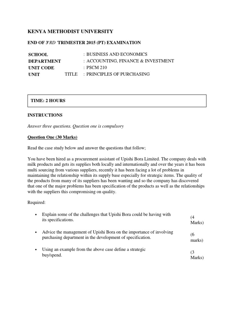 PSCM 210 | PDF | Procurement | Economies