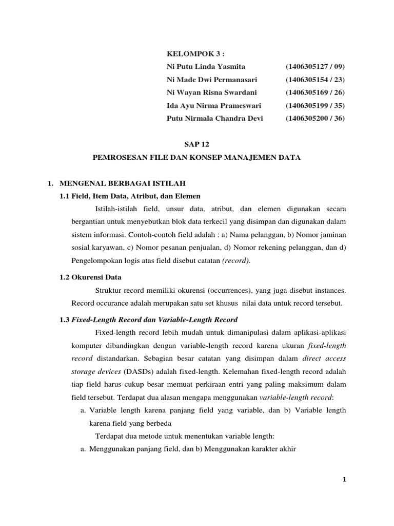 Sap 12 Bab 12-3 | PDF