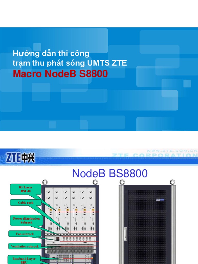 ZTE 3G 03 Installation BS8800 | PDF