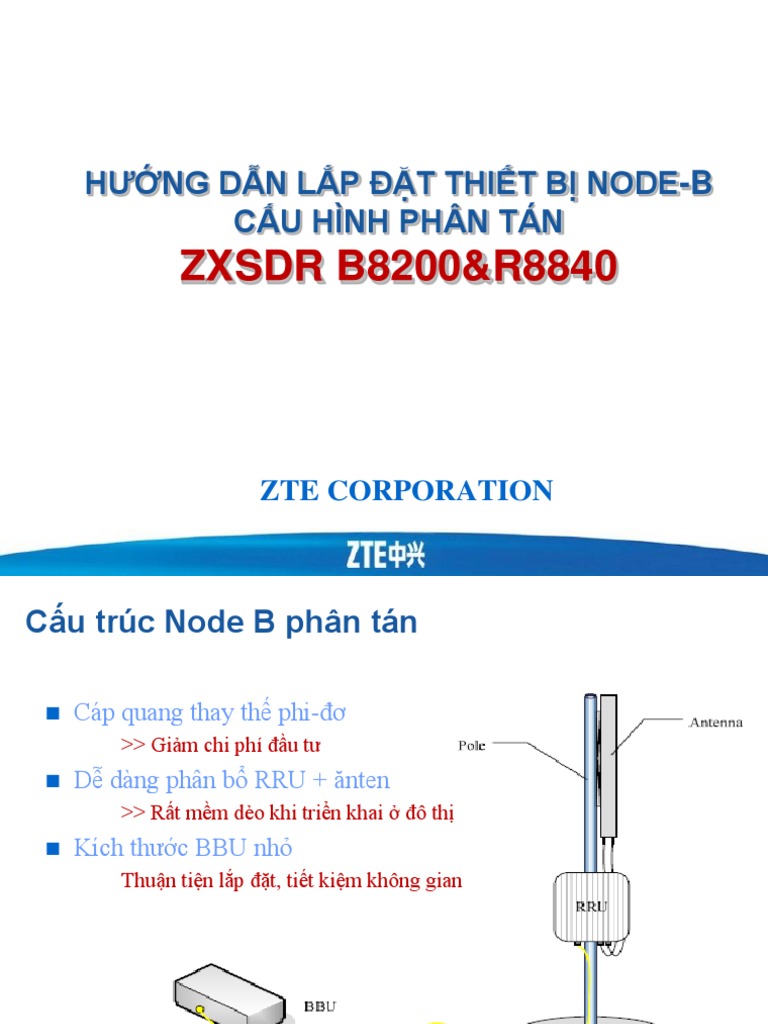 3G ZTE 04 Installation BBU RRU | PDF