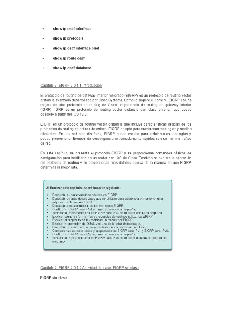 EIGRP | PDF | Enrutador (Computación) | Yo Pv6