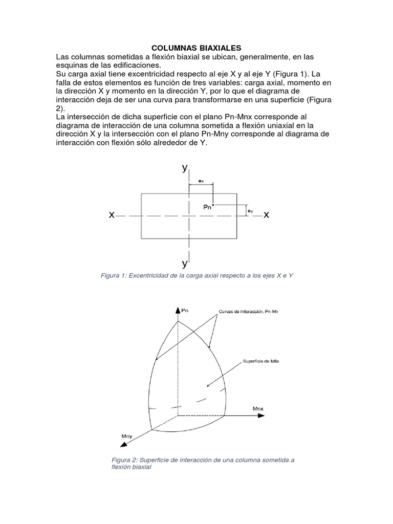 Columnas Biaxiales | PDF | Doblar | Eje