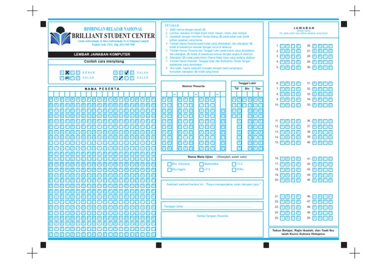 Template LJK USBN SD Color | PDF