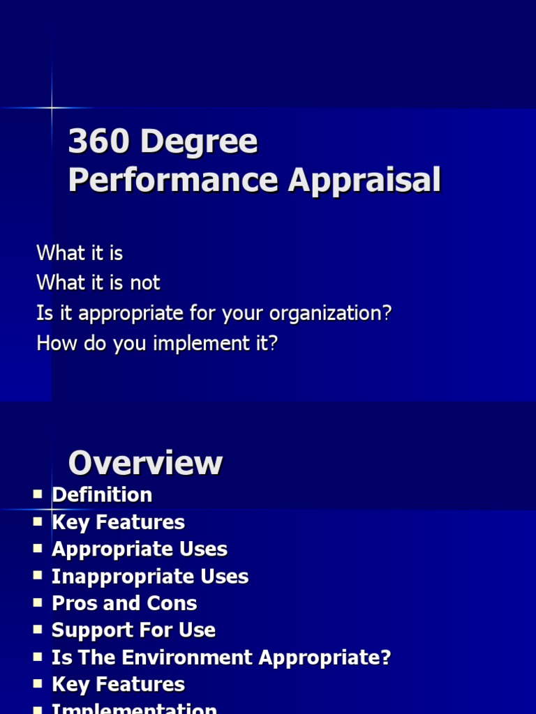 A Comprehensive Guide to Implementing 360-Degree Performance Appraisals ...