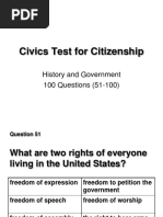 2008 Civics Practice Test USCIS | PDF | The United States | Government