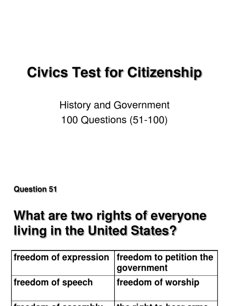 Civics Test Us Citizenship 2 | PDF | American Civil War | Founding ...