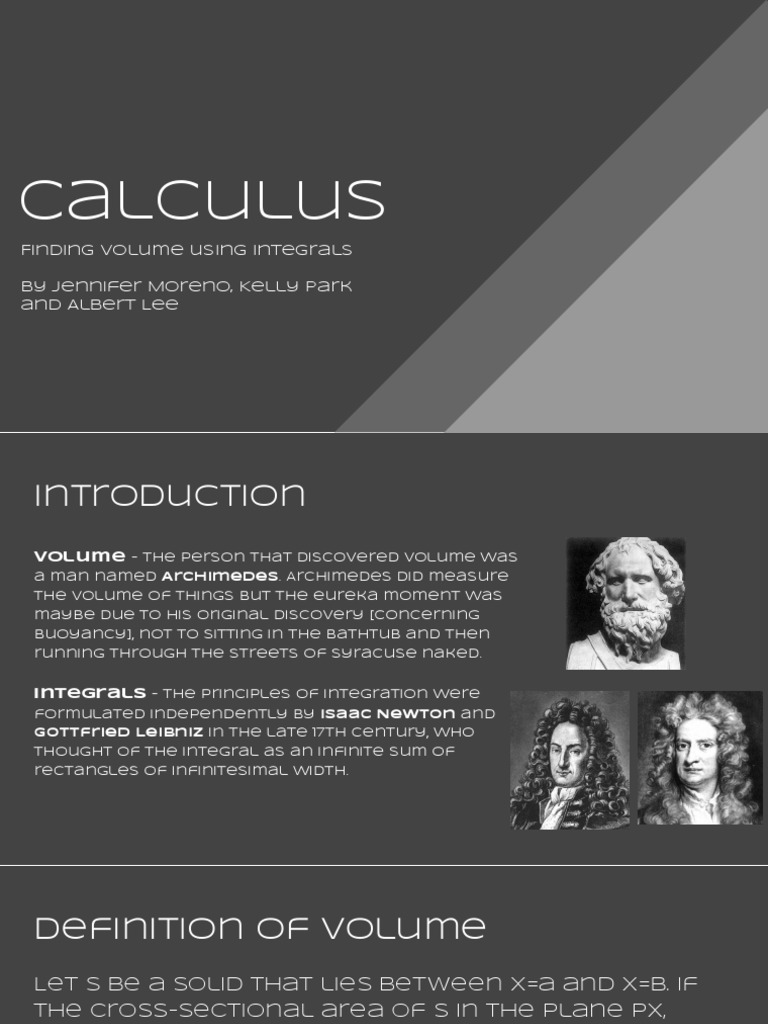 Volumes | PDF | Integral | Calculus