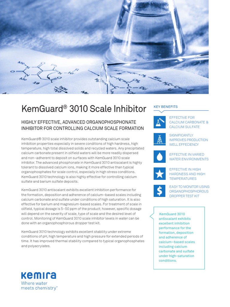 Brochure-KemGuard 3010 Scale Inhibitor-OG | PDF | Materials | Chemistry