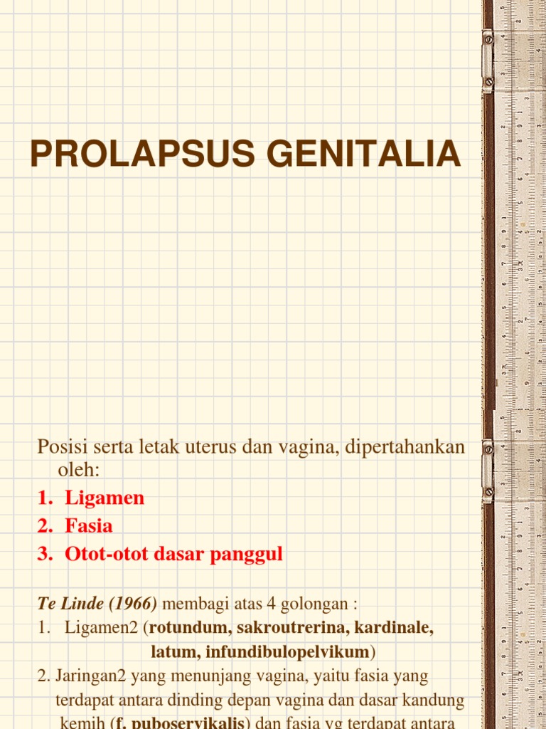 Prolapsus Genitalia | PDF
