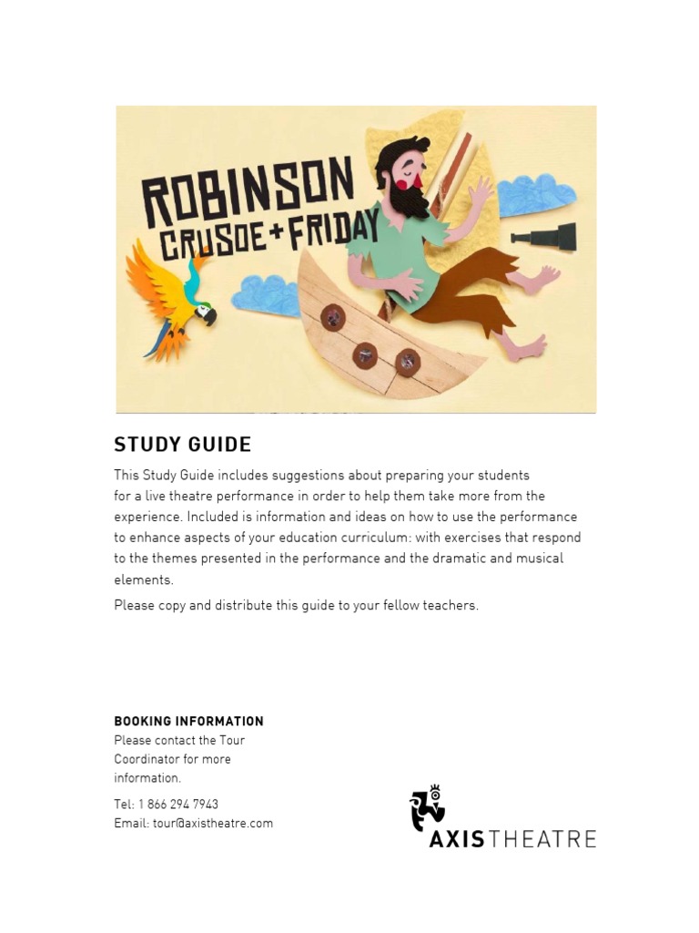Robinson Crusoe Study Guide | PDF | Robinson Crusoe | Reading Comprehension