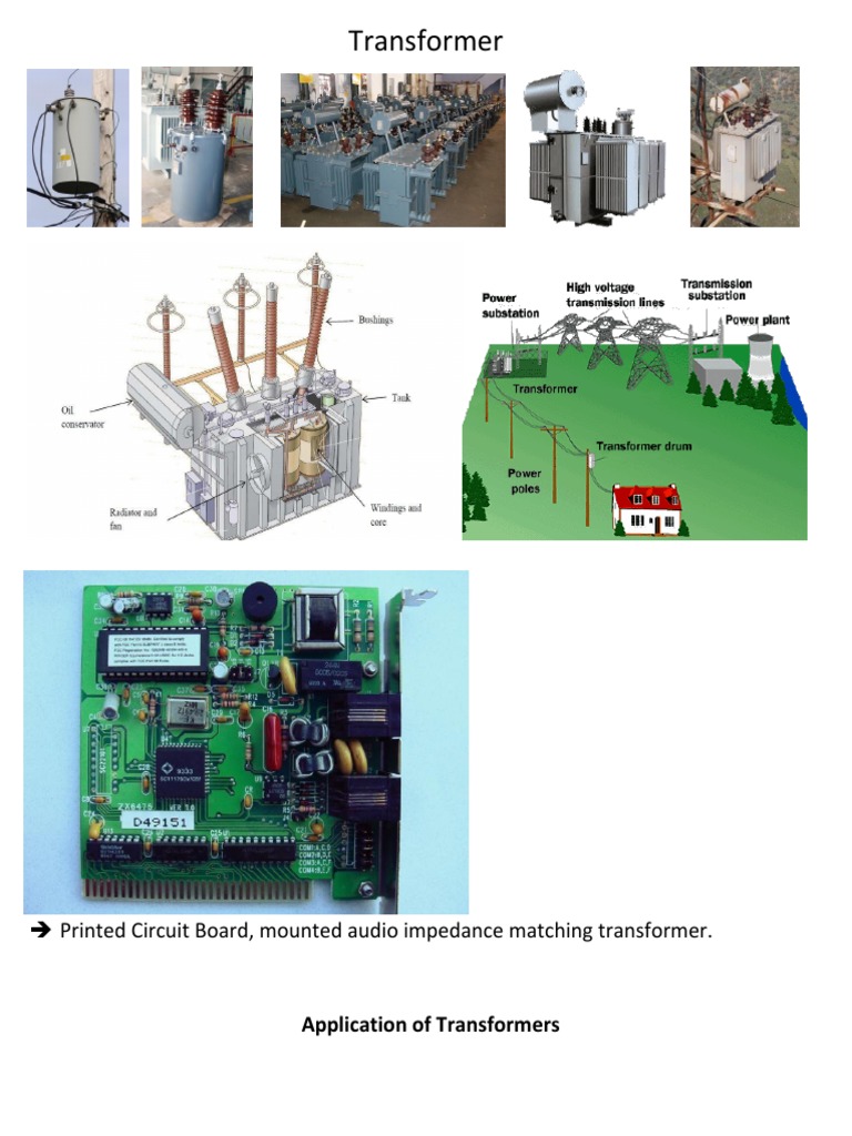 Transformer: Application of Transformers | PDF | Transformer | Inductor