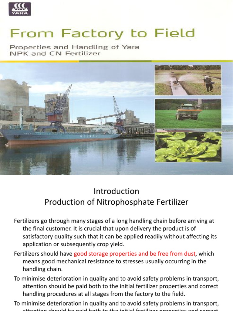 #5 - Learning From YARA | PDF | Fertilizer | Humidity