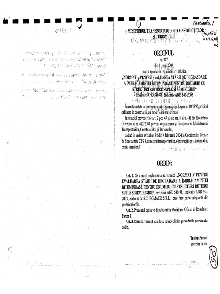 AND 540-03 - Normativ Pentru Evaluarea Starii de Degradare A ...