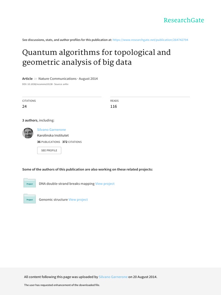 Quantum Algorithms | PDF | Eigenvalues And Eigenvectors | Quantum Mechanics
