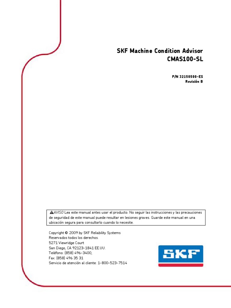 SKF Machine Condition Advisor Manual en Español | PDF | Cargador de ...