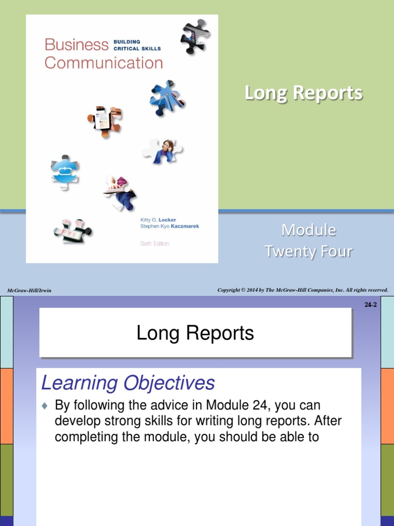 Module 24 Long Reports SS 1 201516 | PDF | Survey Methodology ...