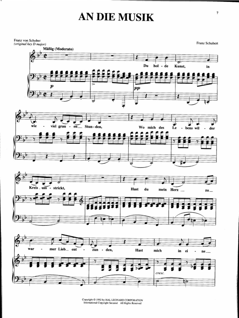 22 German Art Songs (Low, Phonetic, Hal Leonard) PDF | PDF