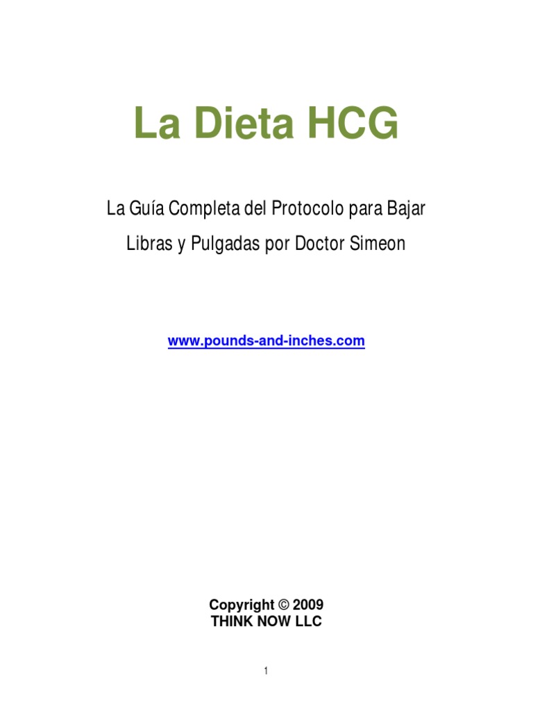 Dieta HCG PDF | PDF | Caldo | Carne