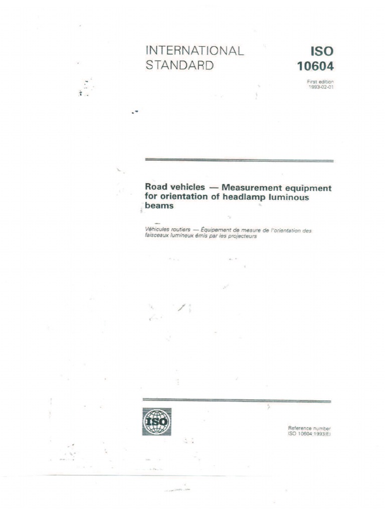 Iso 10604-1993 - Ensaio Com Regloscopio | PDF