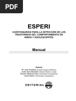 (ESPERI) Cuestionario para La Detección de Los Trastornos Del ...