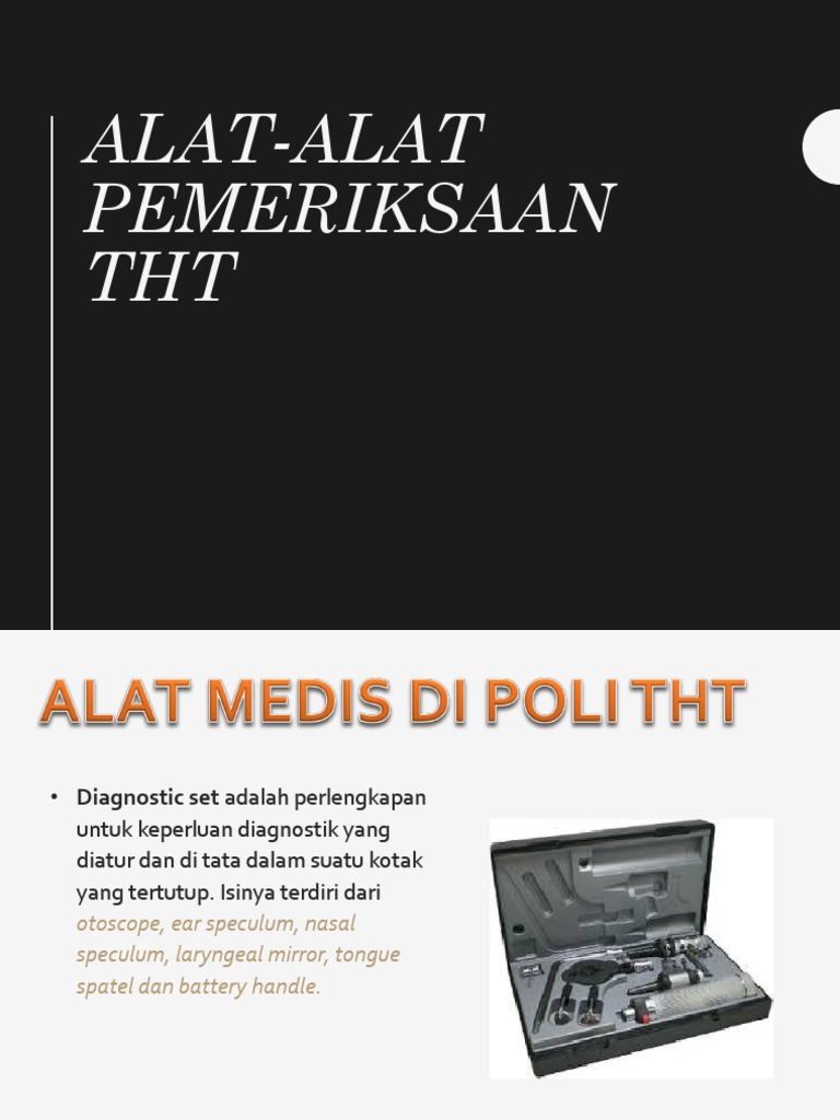 Alat THT | PDF