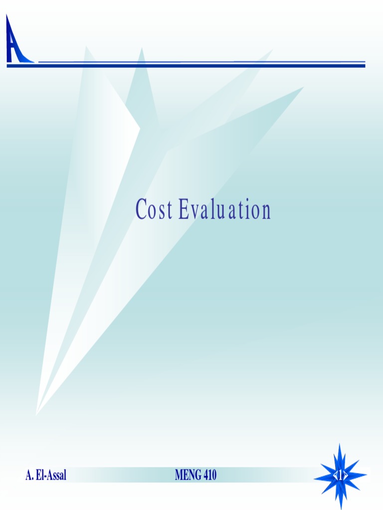 Cost Evaluation Study | Download Free PDF | Cost | Production And ...