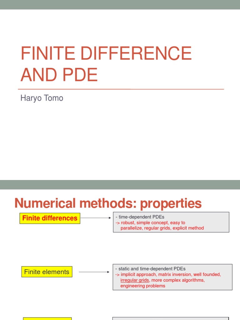Metode Beda Hingga | PDF | Partial Differential Equation | Numerical Analysis