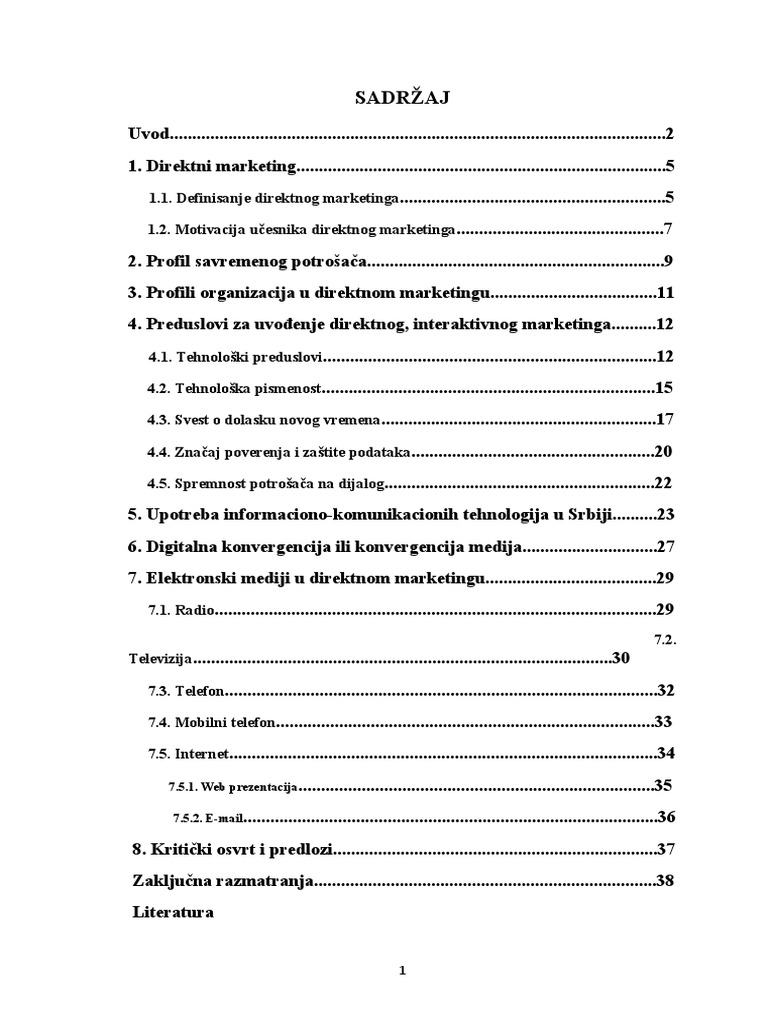 Elektronski Mediji U Direktnom Marketingu - Dragojevic Bojan | PDF