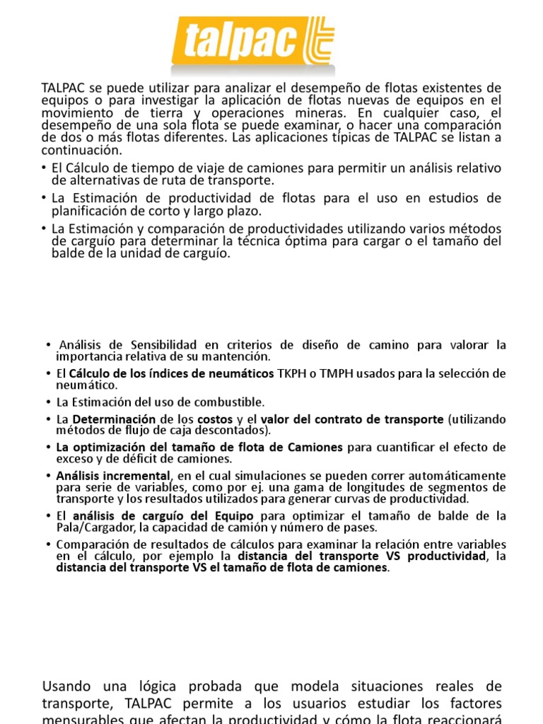 Talpac 10.1 | PDF | Camión | Transporte