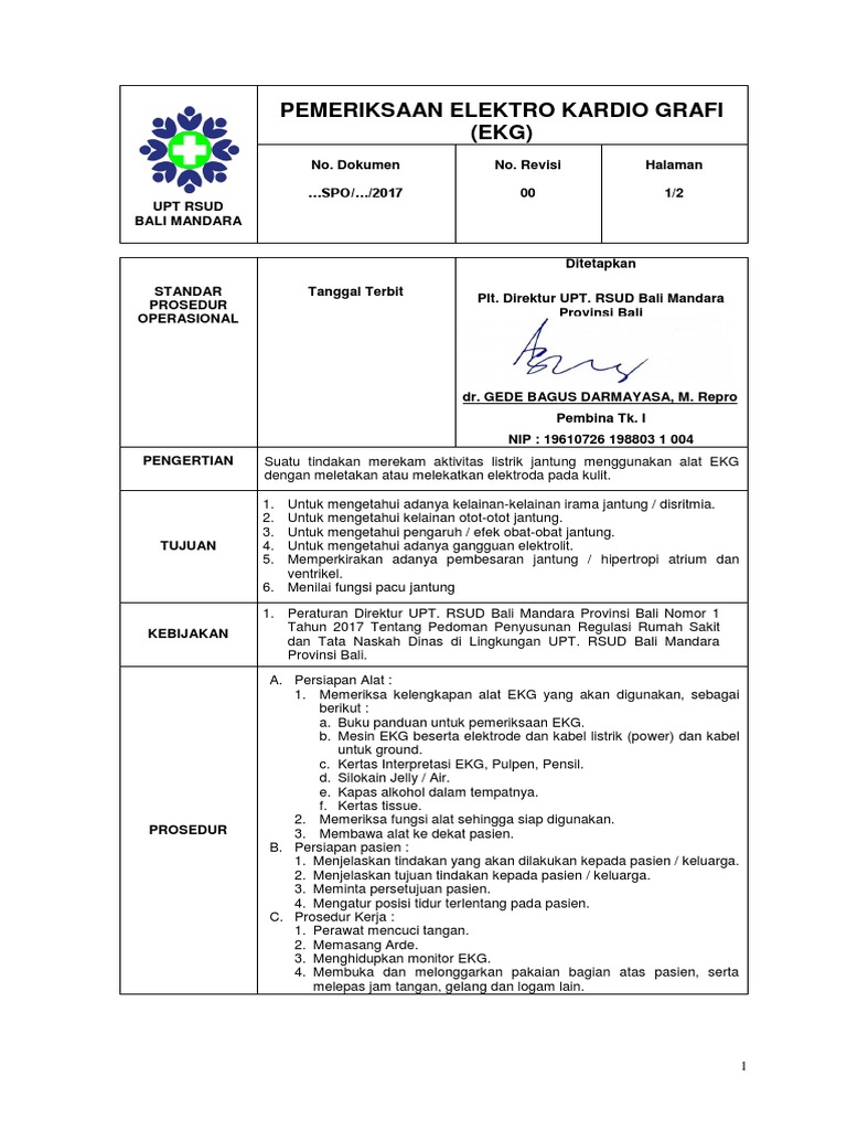 Spo Ecg | PDF | Kesehatan Holistik | Sains & Matematika