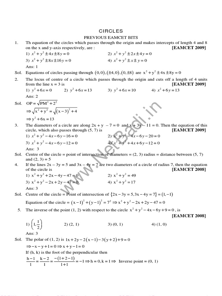 Circle | PDF | Circle | Mathematical Objects