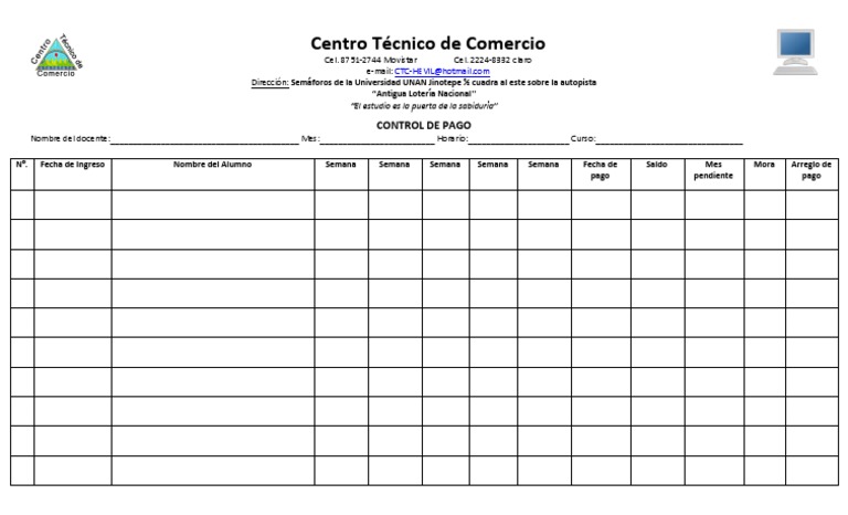 Control de Pagos CTC | PDF