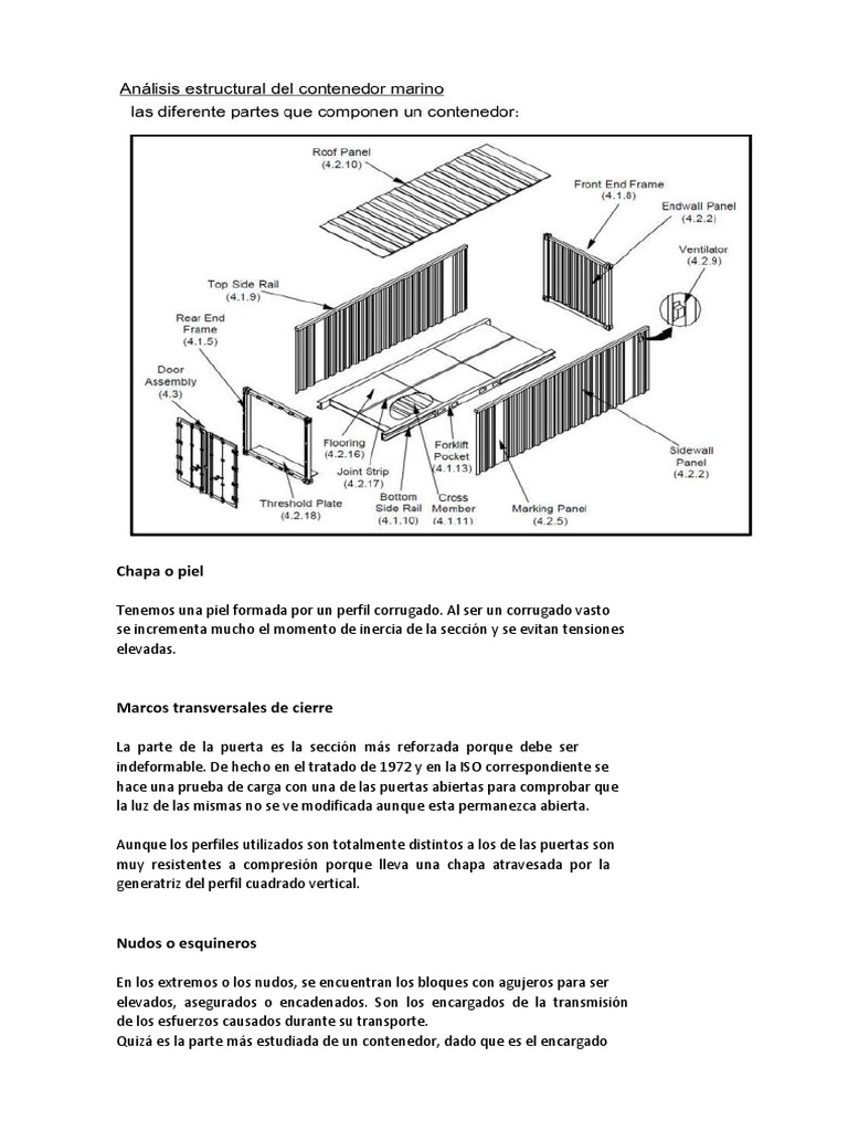 Analisis Estructura de Un Container | PDF | Science | Ingeniería