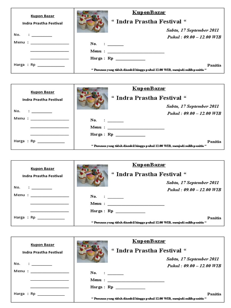 Kupon Bazar SMPK | PDF