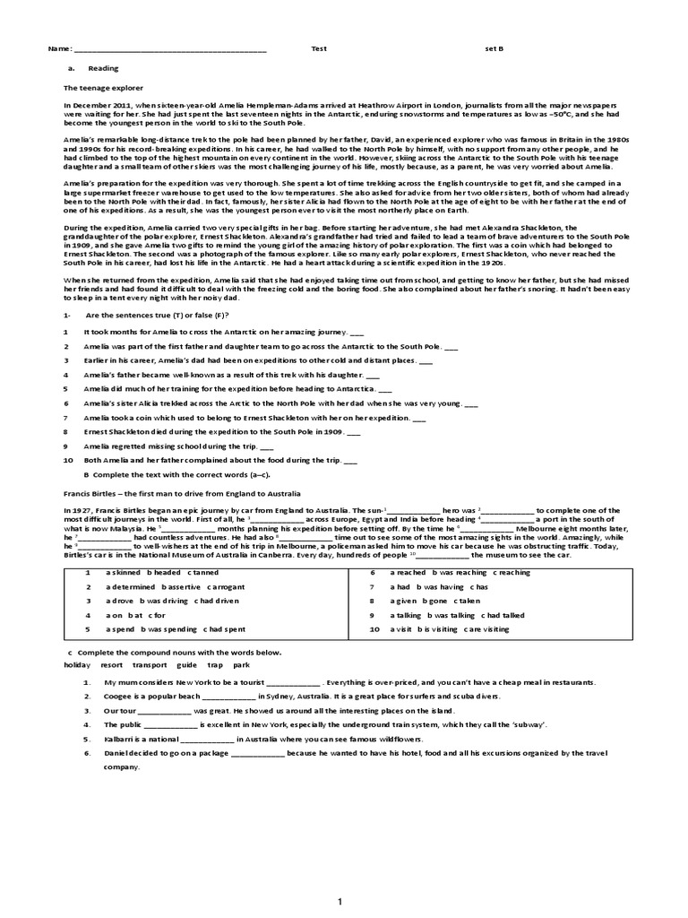 6to Mim Unit 1 2016 B | PDF | Ernest Shackleton | South Pole